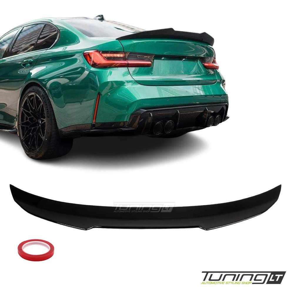For BMW G20, G80 PSM style Trunk Spoiler, glossy black