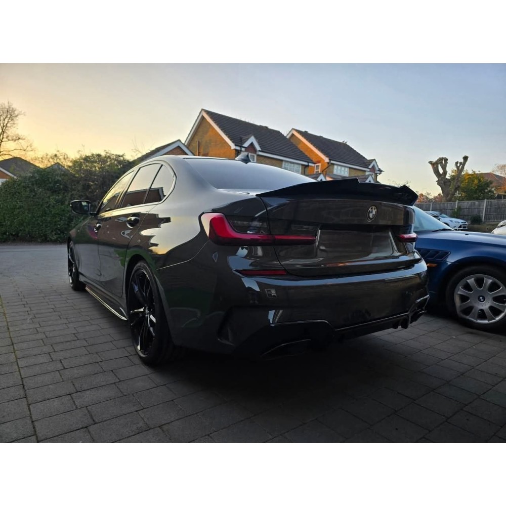 For BMW G20, G80 PSM style Trunk Spoiler, glossy black
