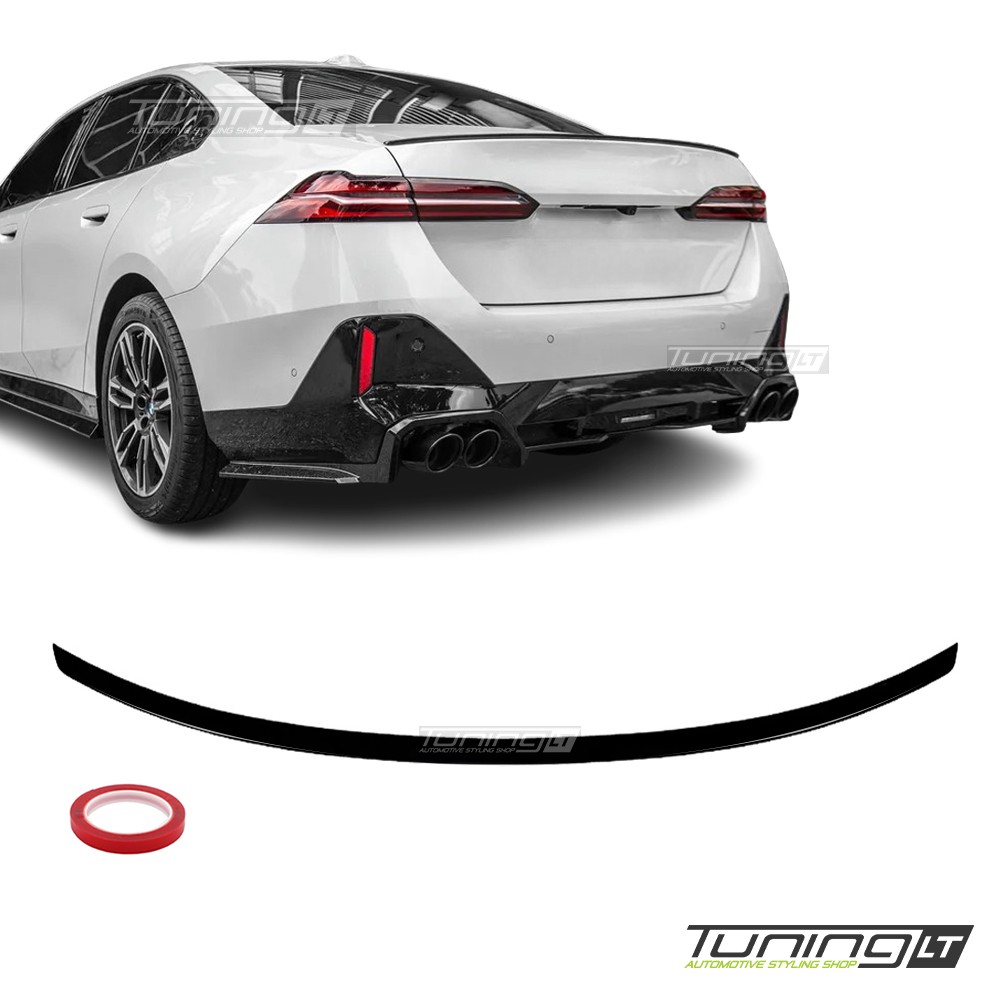 For BMW G60 / G90 sedan Trunk Spoiler, glossy black