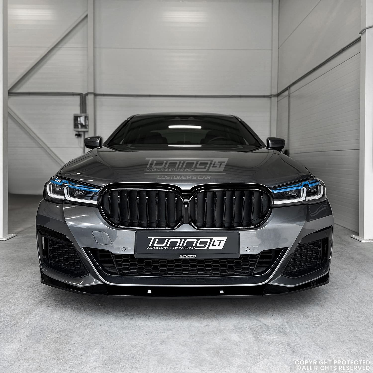 BMW G30, G31 LCI Priekinis Pažeminimas, Lipas, Performance, juodas