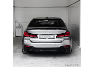 For BMW G30 sedan Trunk Spoiler, PSM-style, glossy black