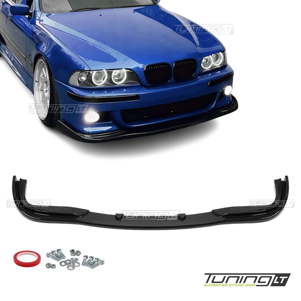 BMW E39 Front M Tech Bumper spoiler, M5, lip, splitter, gloss black