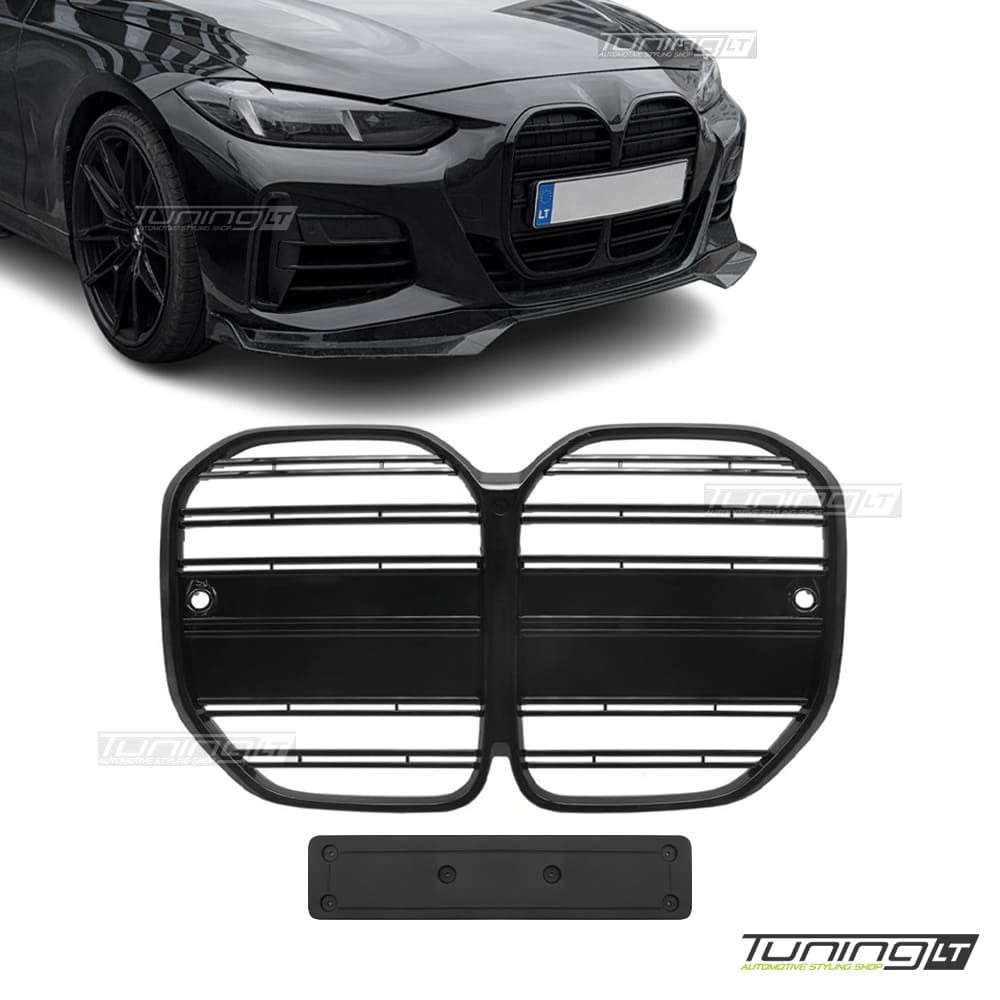 For BMW G22, G23 Performance Front Grill, glossy black, dual, M-style