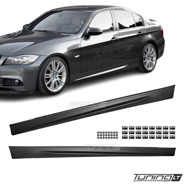For BMW E90 / E91 M3 style side skirts
