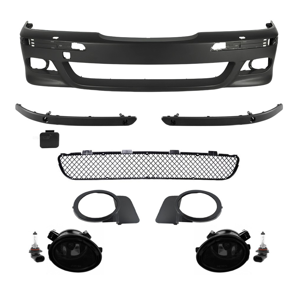 For BMW E39 M5 / M-Tech style Front Bumper, with PDC