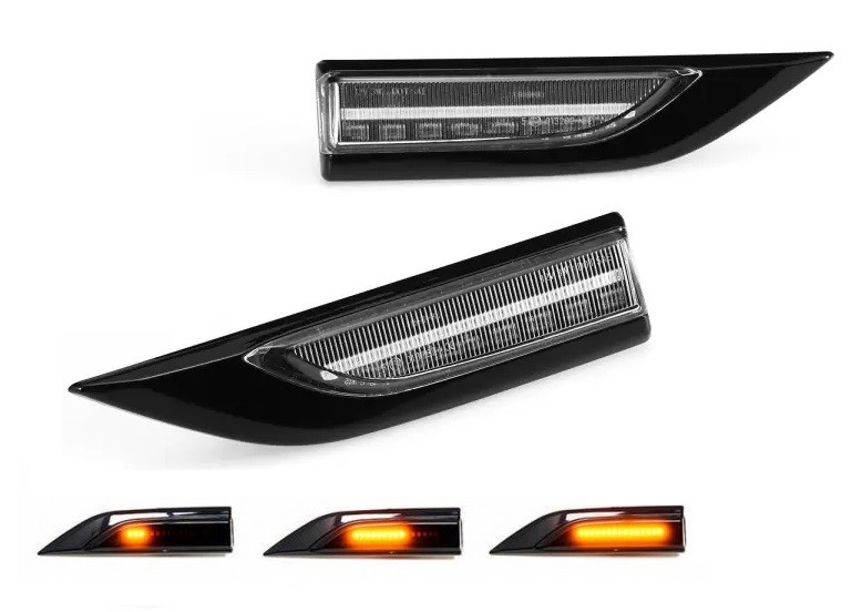 For VW T6 LED dynamic side repeaters, clear