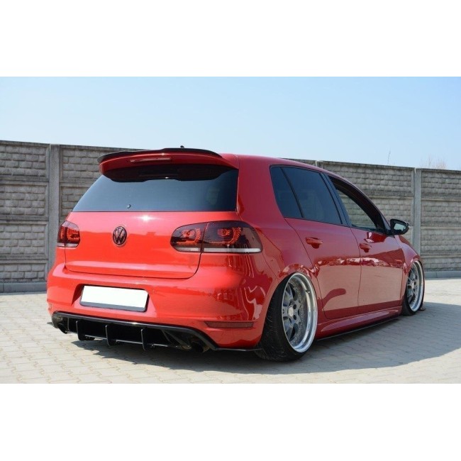 For VW Golf MK6 roof spoiler add-on, glossy black
