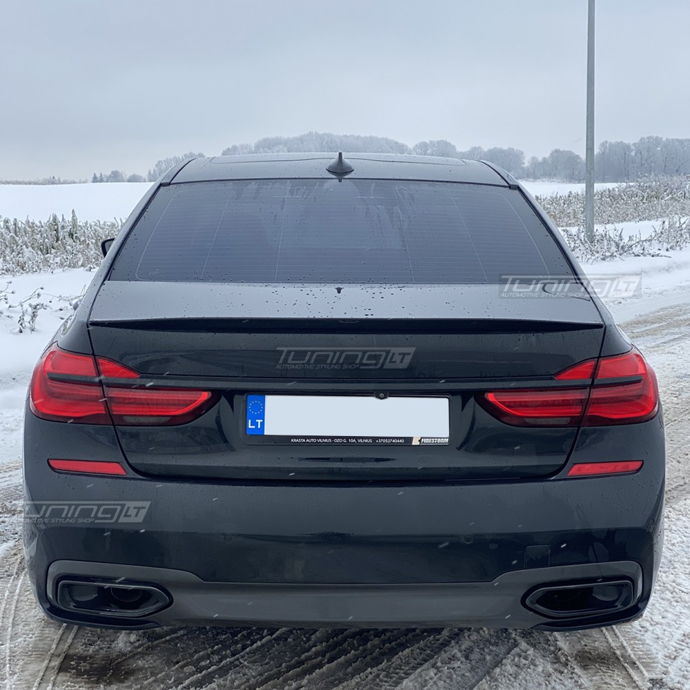 For BMW G11 Trunk Spoiler, Performance, glossy black