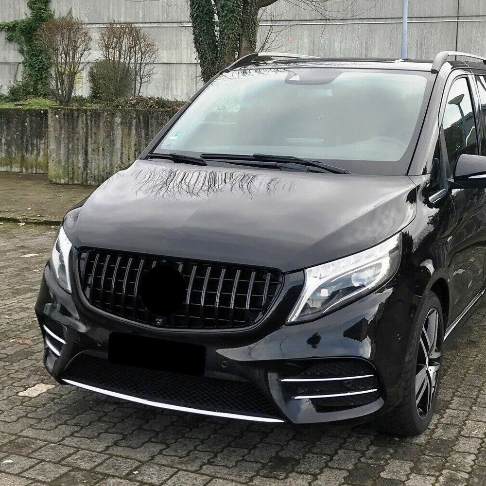 For Mercedes Vito W447 GTR Panamericana style Grille, black