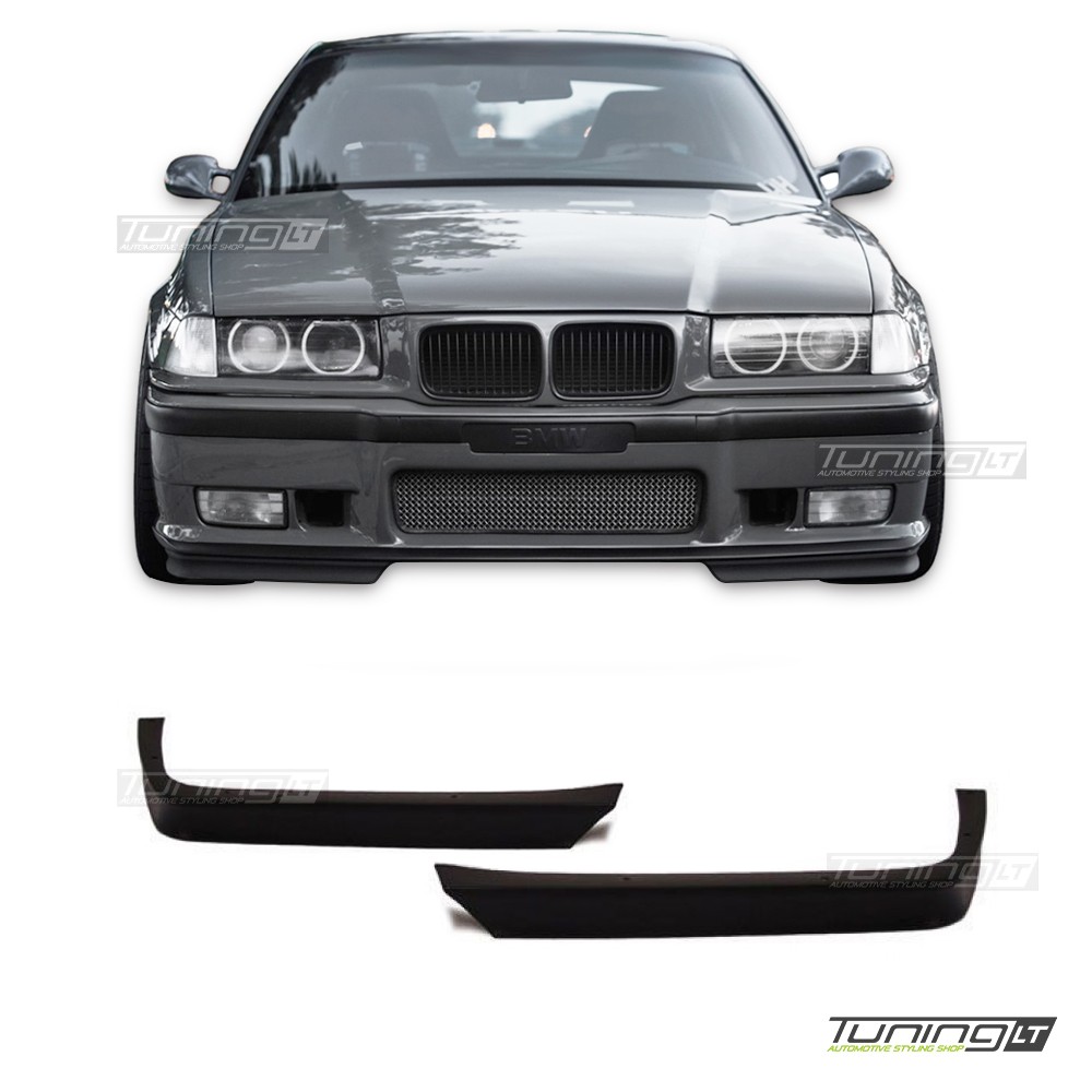 For BMW E36 M3 GT style front bumper flaps / splitters