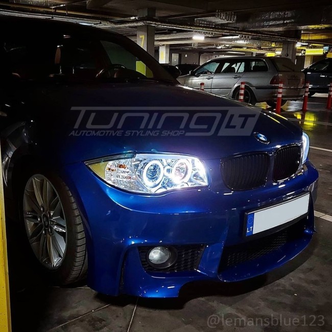 For BMW E81 / E82 / E87 / E88 1M-style front bumper