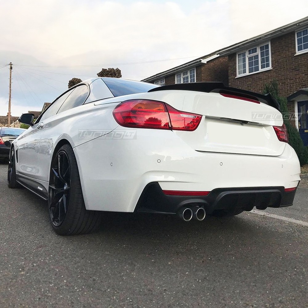 BMW F33 M4 style Spoileris ant bagažinės dangčio, juodas