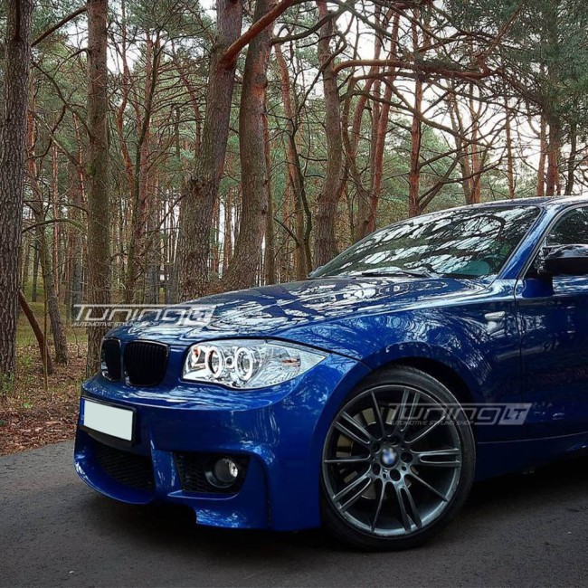 For BMW E81 / E82 / E87 / E88 1M-style front bumper