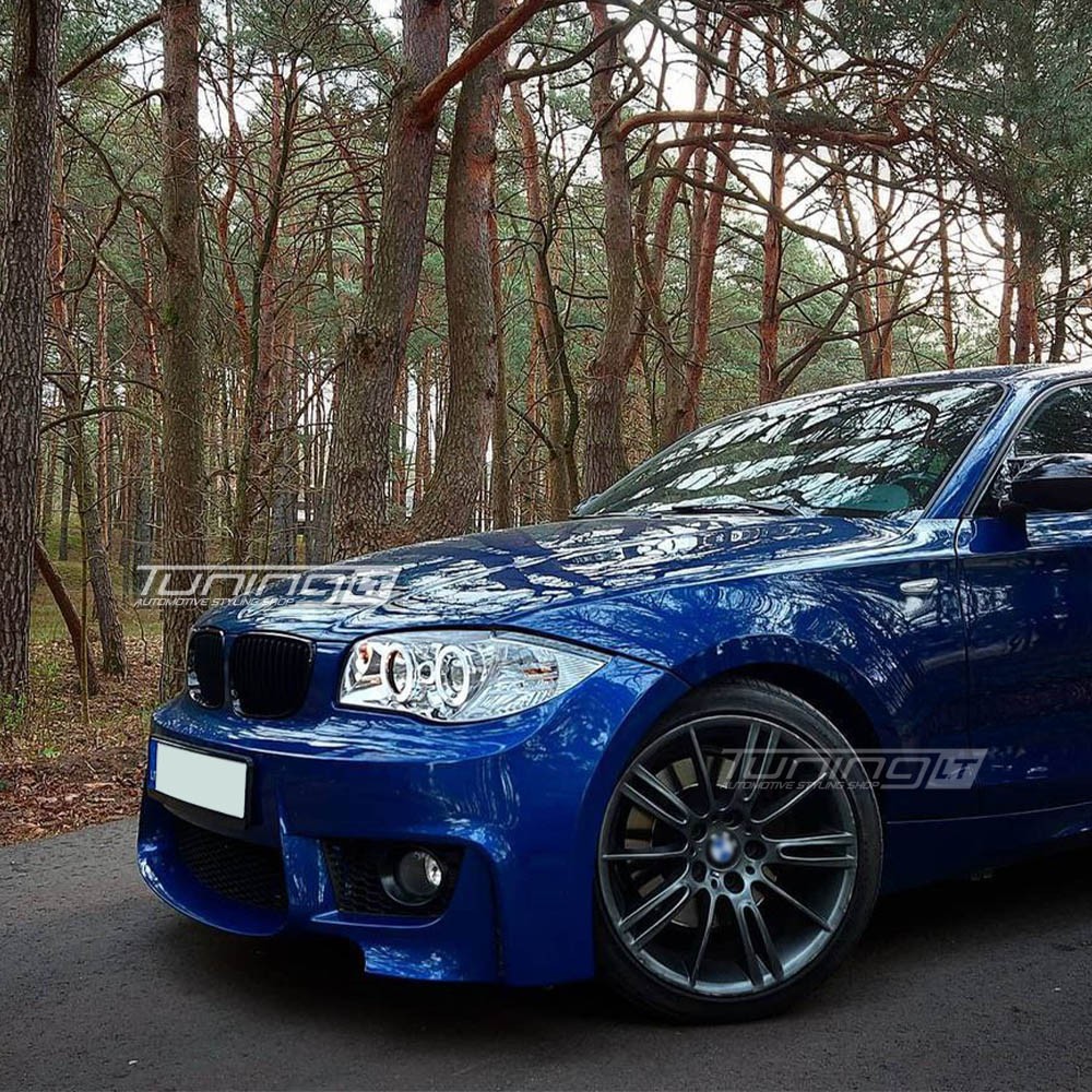 For BMW E81 / E82 / E87 / E88 1M-style front bumper