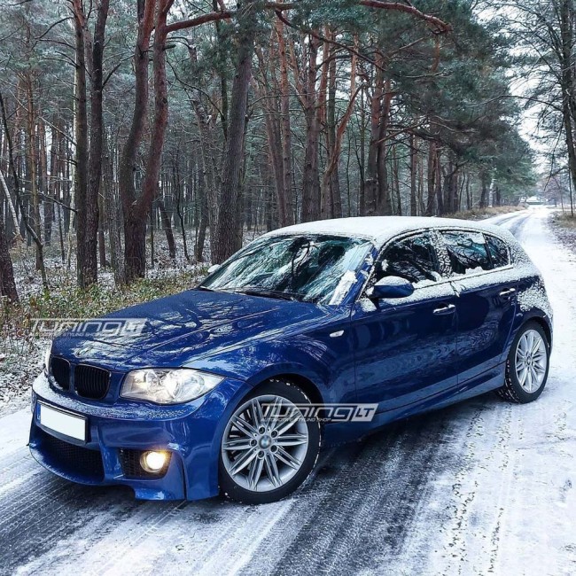 For BMW E81 / E82 / E87 / E88 1M-style front bumper