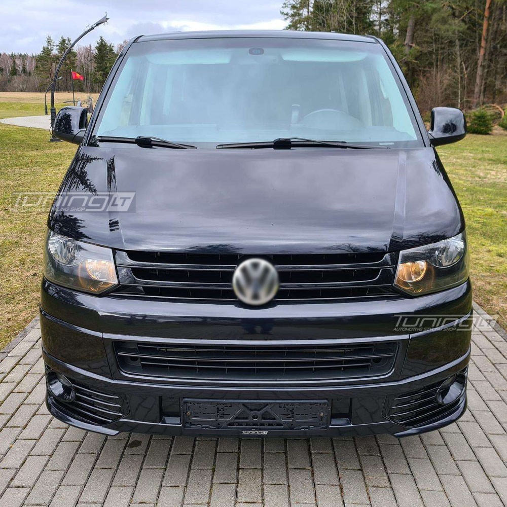 For VW T5.1 Sportline style add-on front bumper spoiler