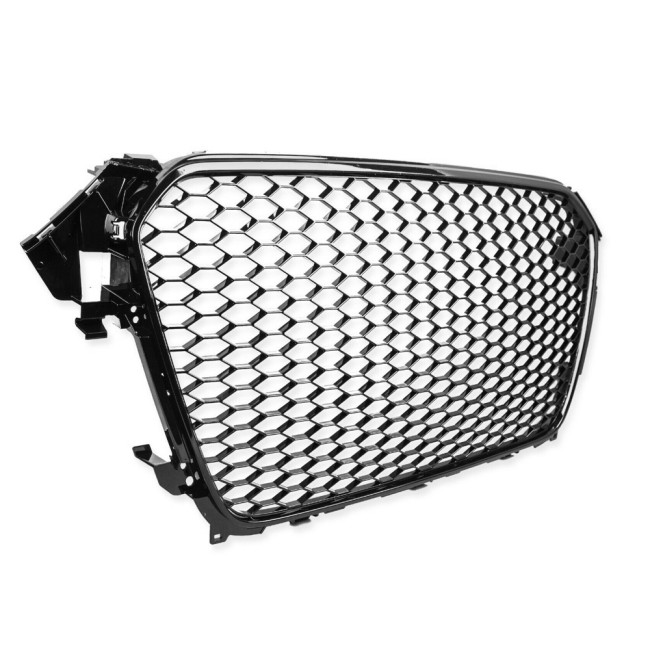 For Audi A4 B8 RS-design front grille, glossy black