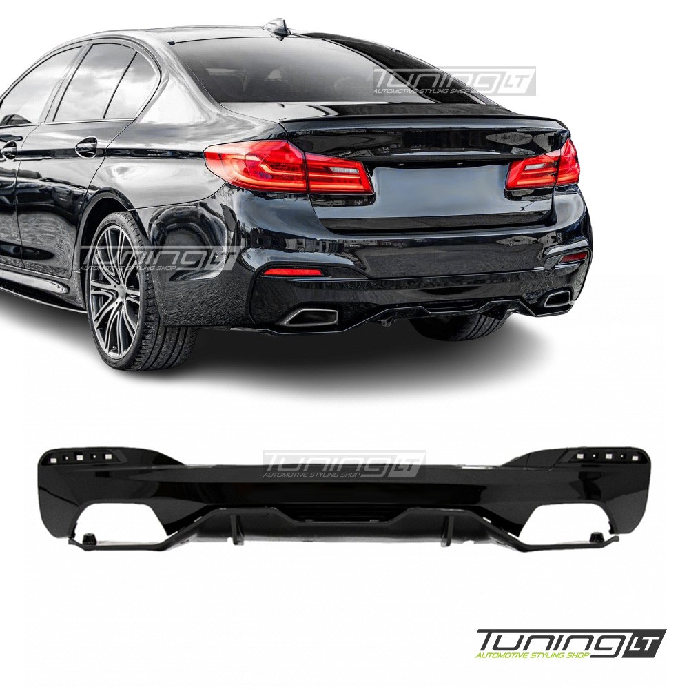 BMW G30 / G31 galinis difuzorius Performance, juodas