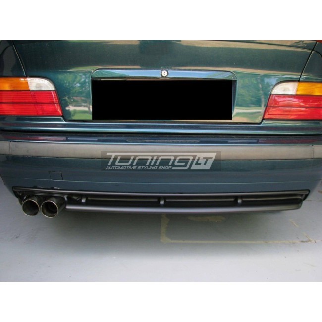 For BMW E36 with SE bumper M3 style rear bumper diffuser