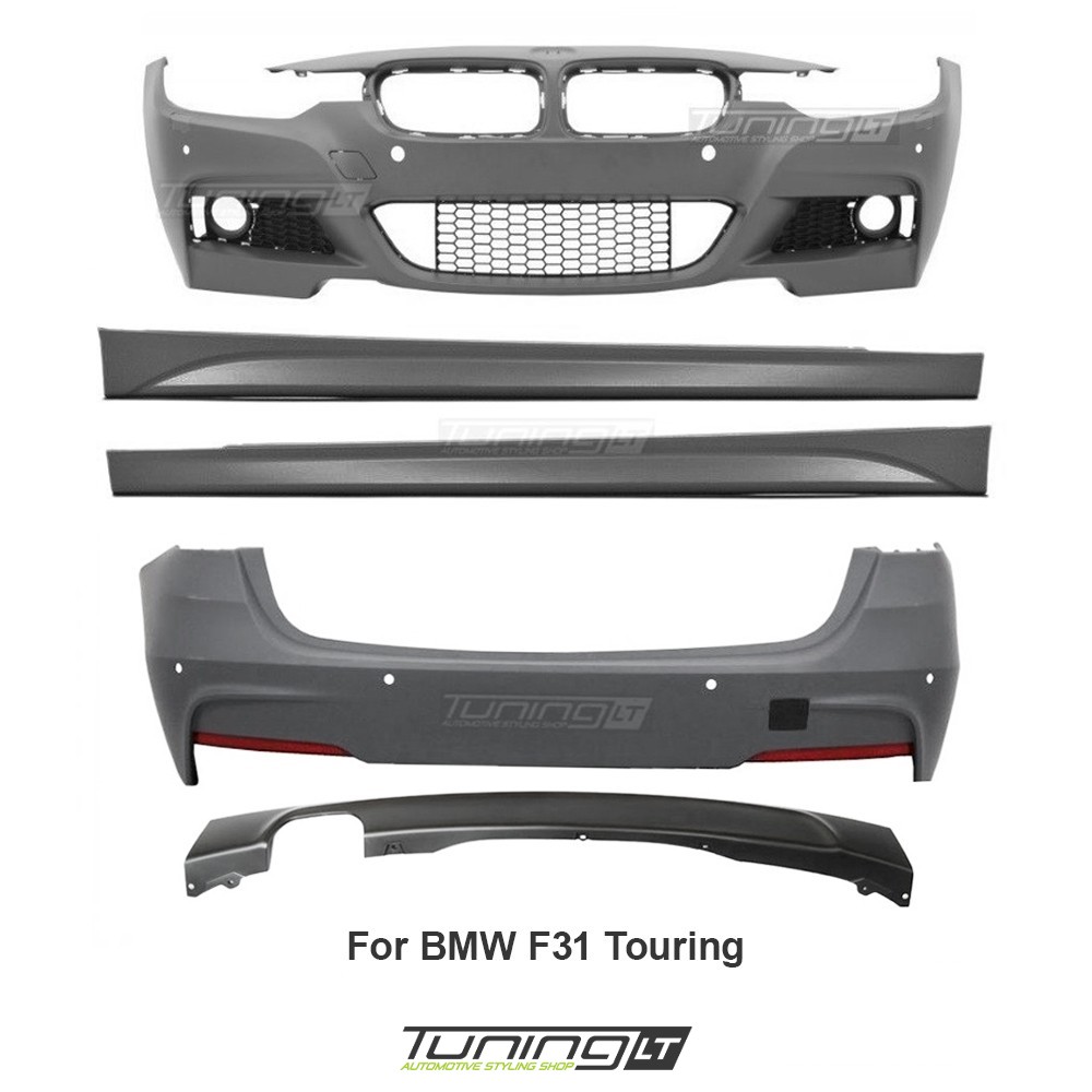 BMW F31 M Sport komplektas, M Paketas, bamperiai, slenksčiai