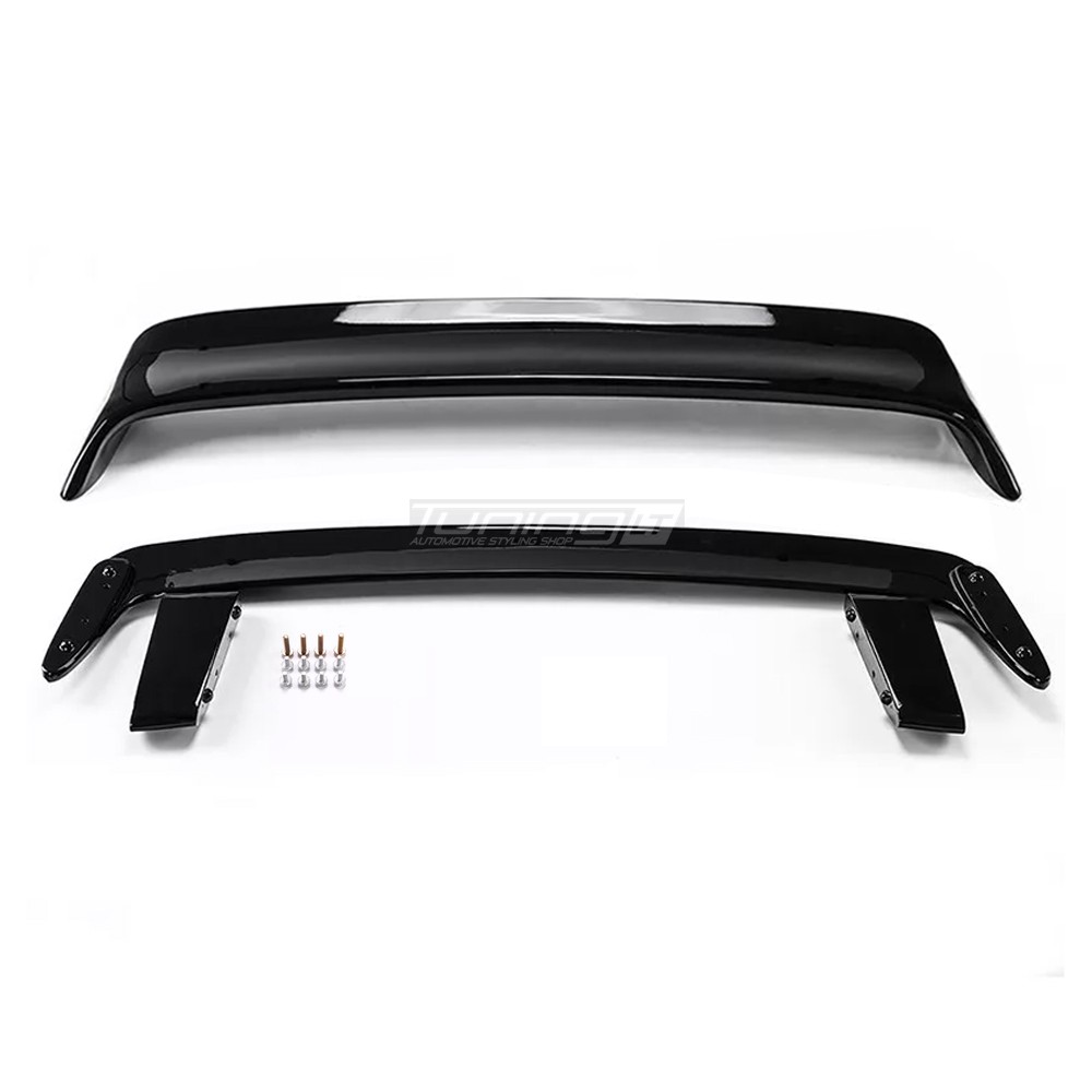 For BMW E36 LTW-style Boot Spoiler + Risers, glossy black