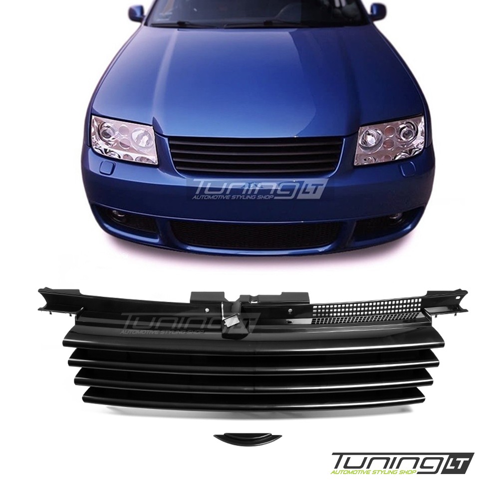 For VW Bora / Jetta badgeless grille, black