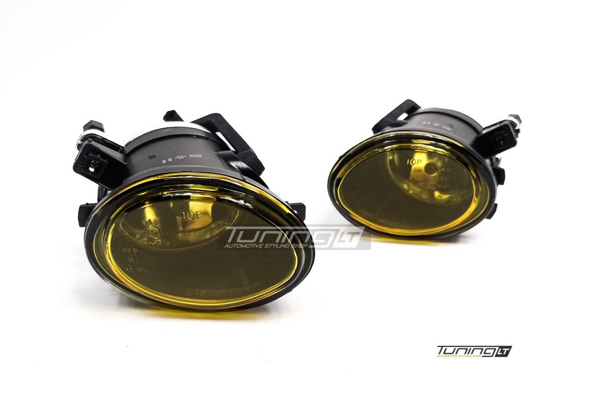 For BMW E46 with M3 / M-Tech 2 bumper fog lights set, yellow