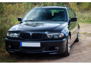 For BMW E46 with M3 / M-Tech 2 bumper fog lights set, clear