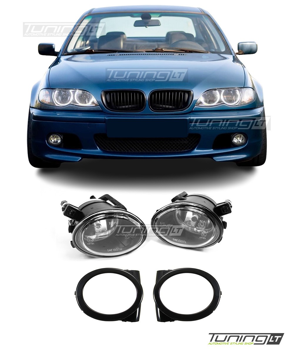 BMW E46 (M3 / M-Tech 2 / M-tech) skirti rūko žibintai (priešrūkiniai ...