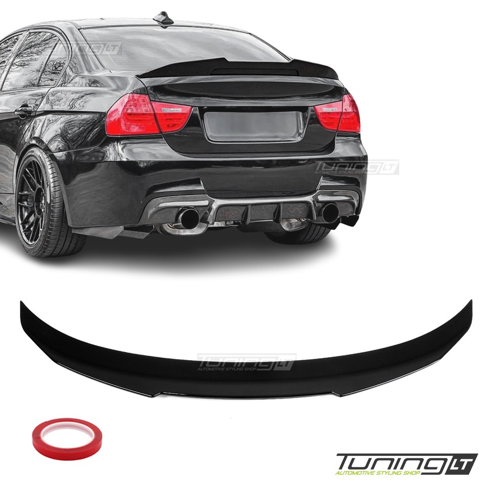 BMW E90 PSM išvaizdos Spoileris ant bagažinės dangčio, juodas