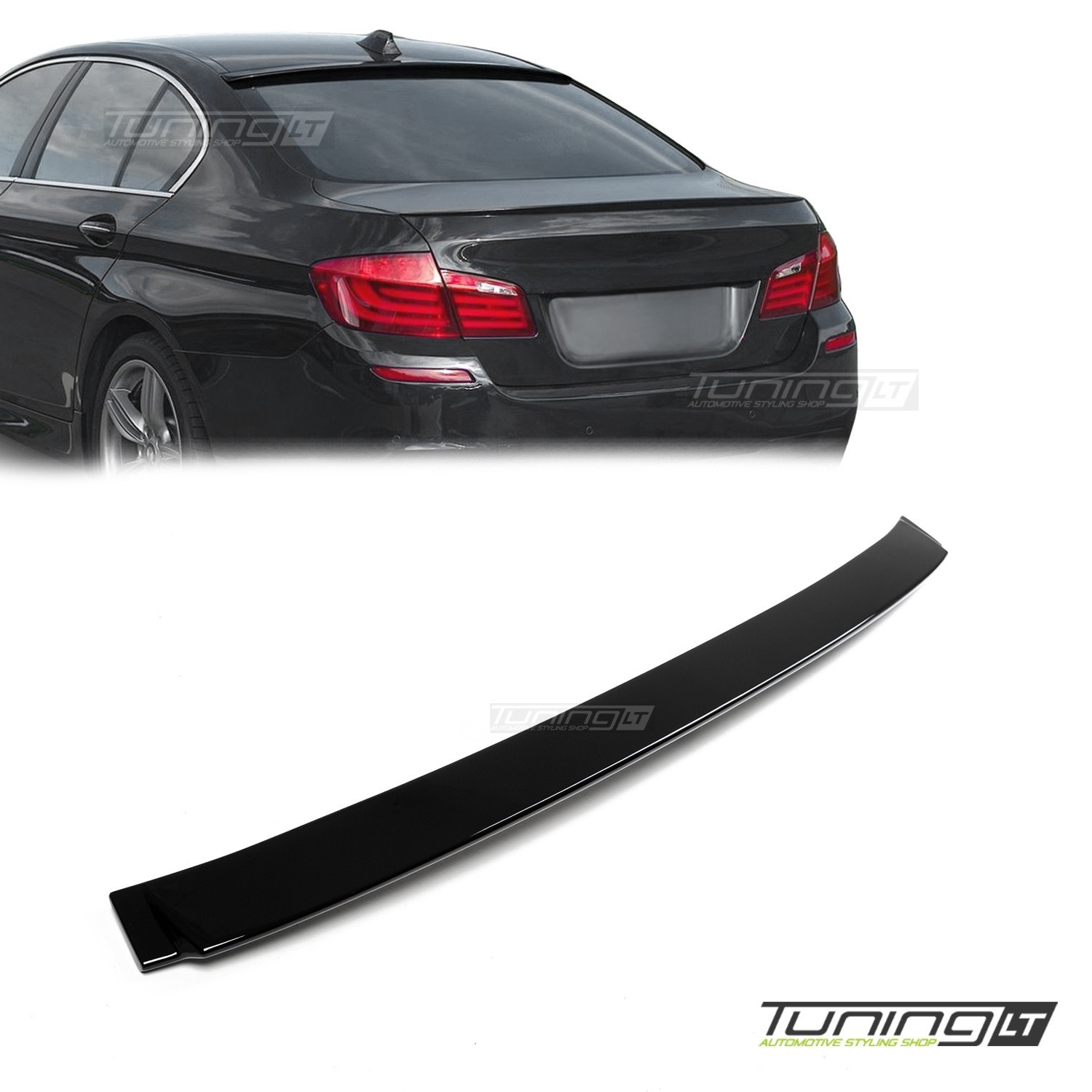 For BMW F10 AC-style Rear Windshield Roof Spoiler, glossy black