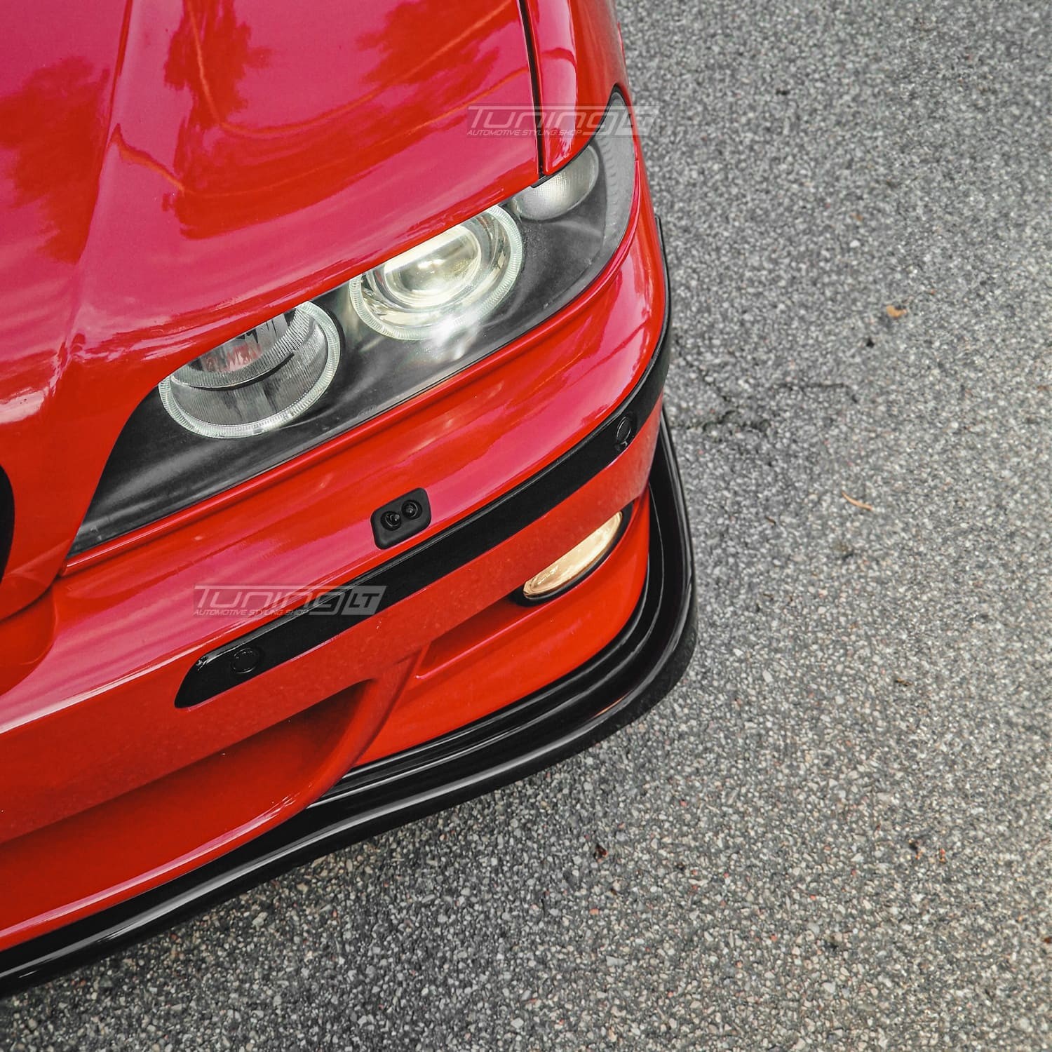 BMW E39 Front M Tech Bumper spoiler, M5, lip, splitter, gloss black