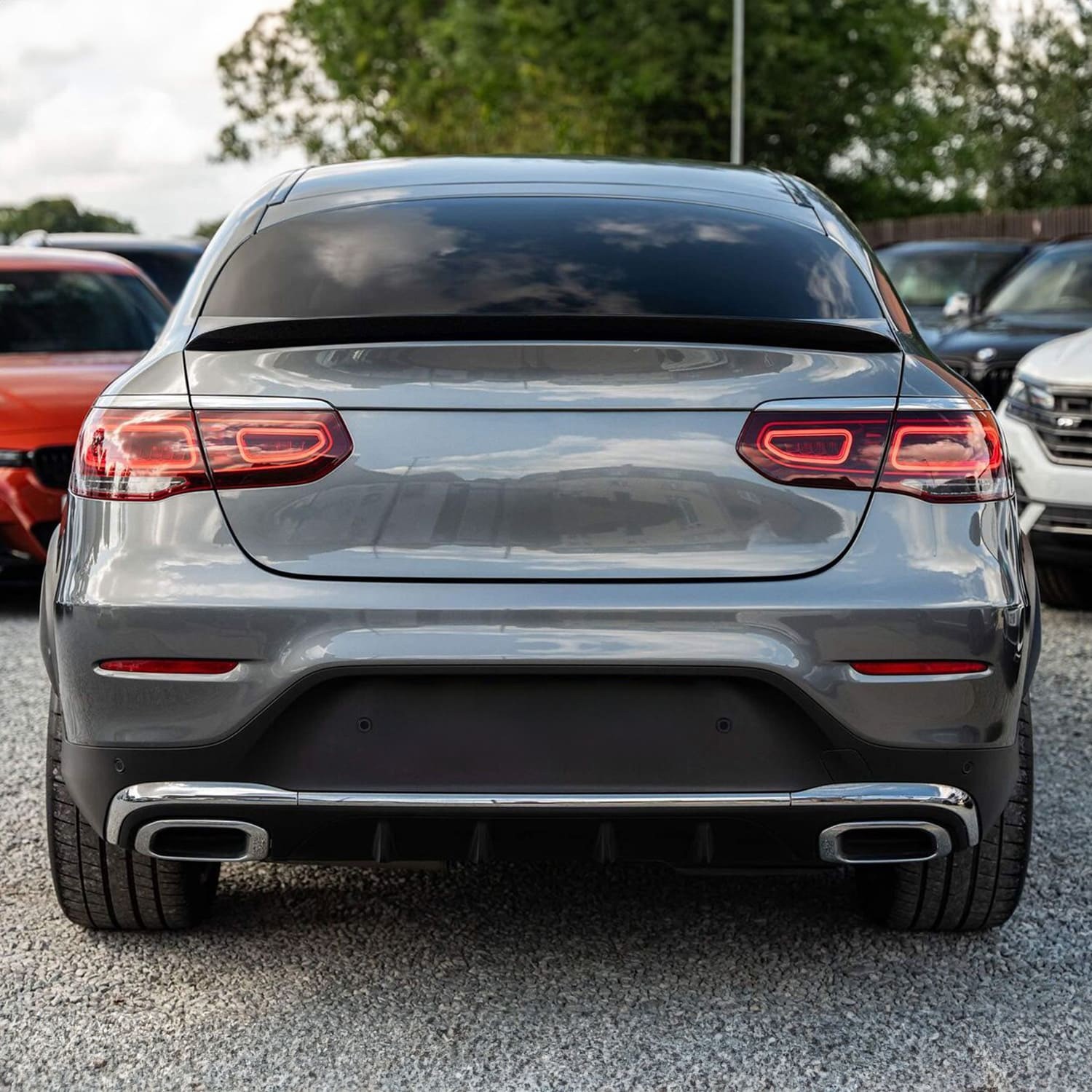 For MB GLE C292 + AMG, trunk spoiler, glossy black