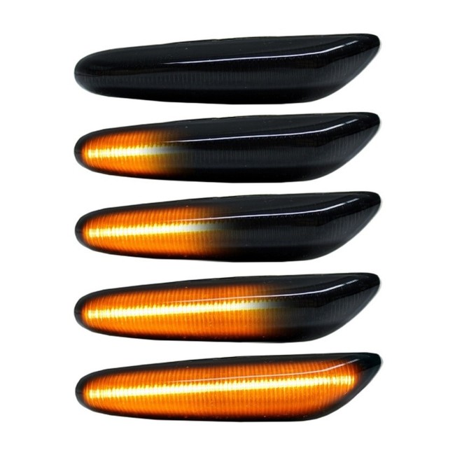 For BMW 1 series LED running side indicators, black