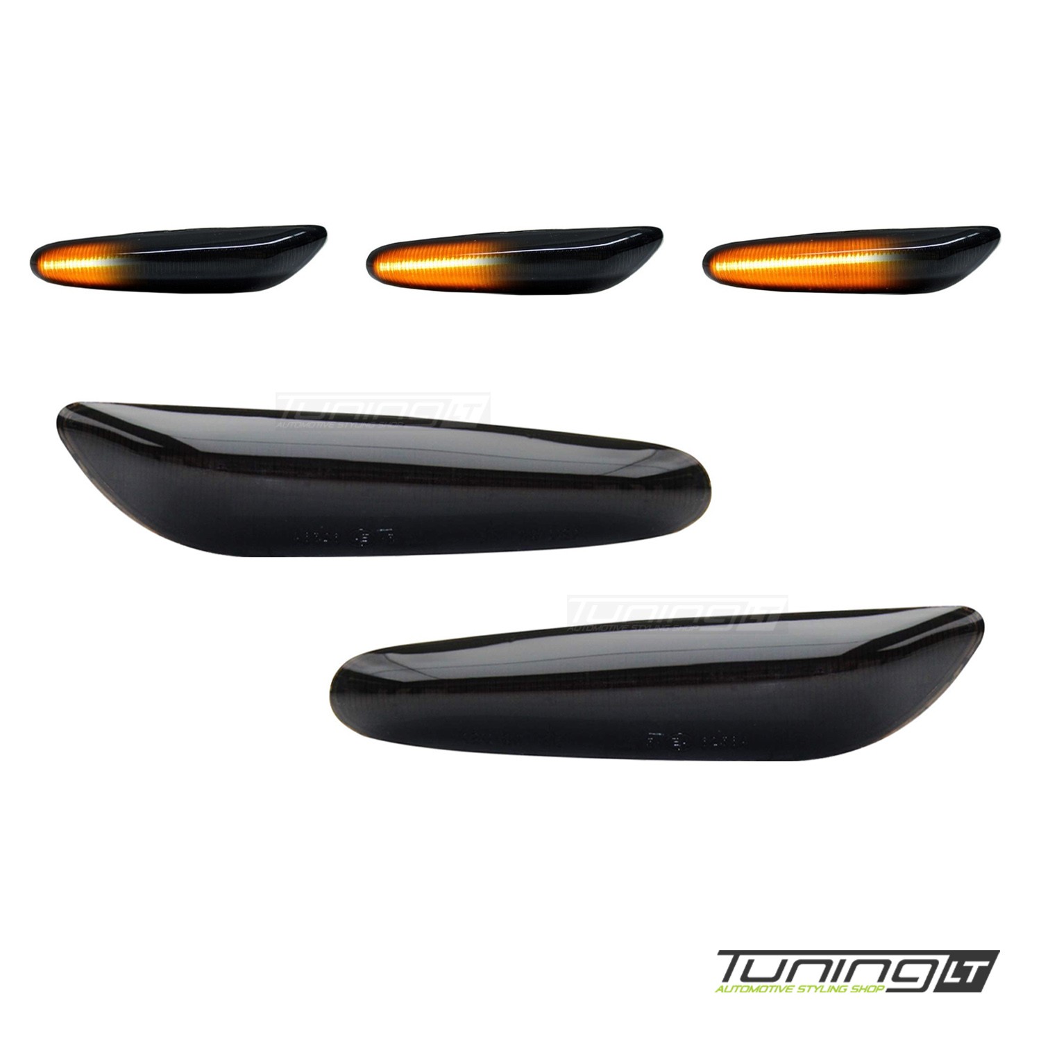 For BMW E60 / E61 LED running side indicators, black