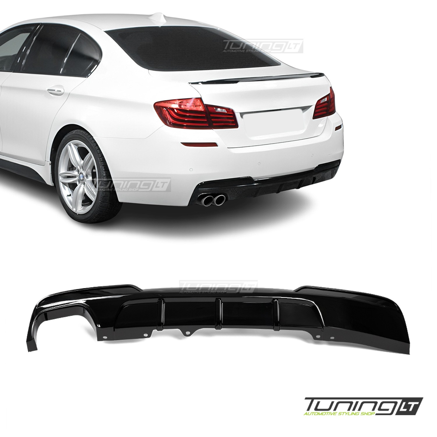 For BMW F10 / F11 with rear M bumper Performance diffuser