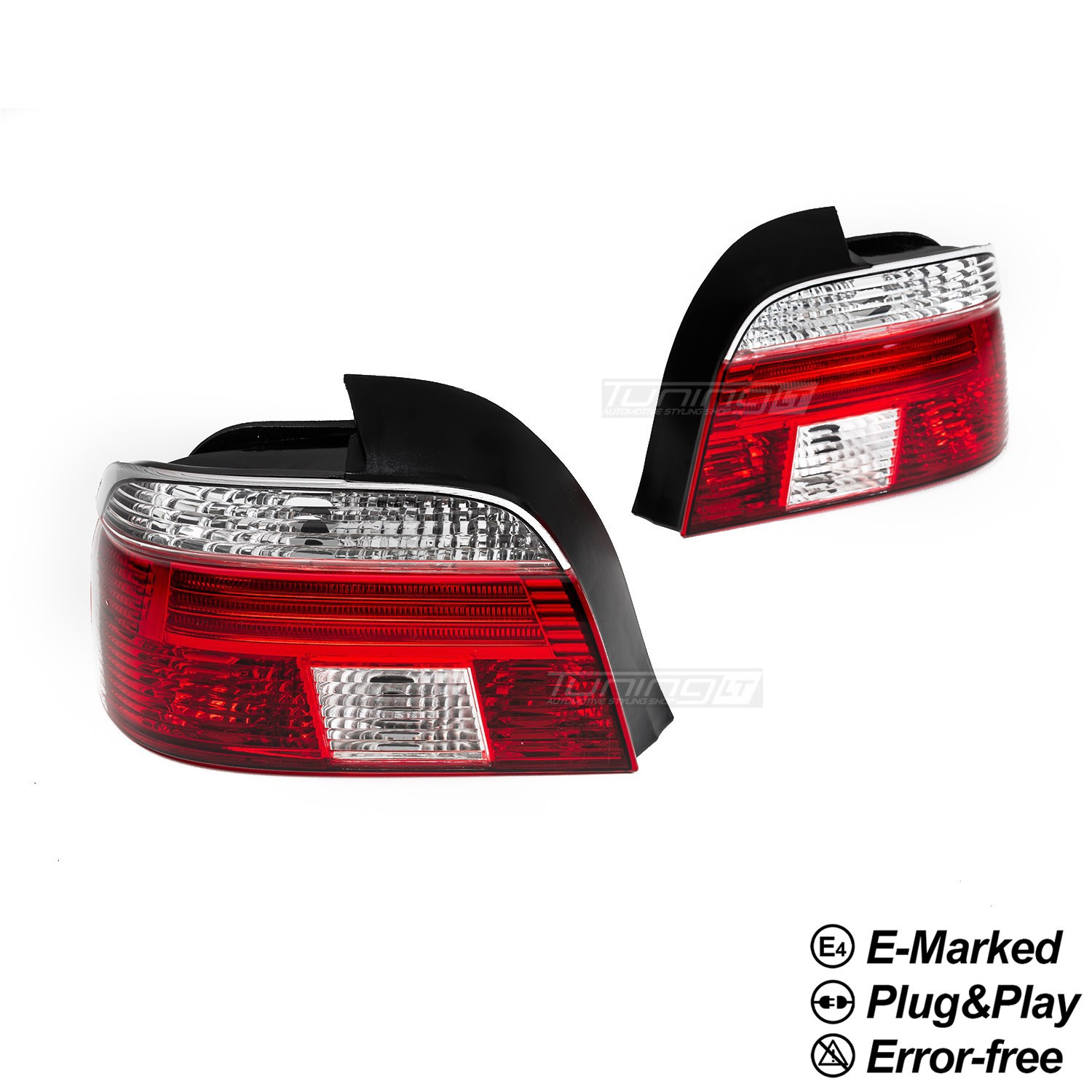For BMW E39 sedan tail lights, clear