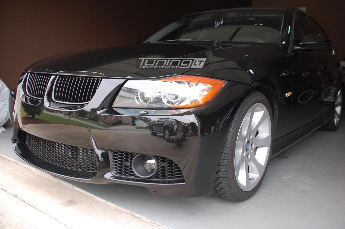 For BMW E90 / E91 M3-style Front Bumper, with smoked fog lights