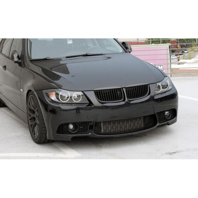 For BMW E90 / E91 M3-style Front Bumper, with smoked fog lights