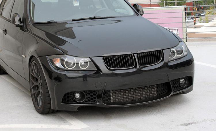 BMW E90 / E91 PRE-LCI M3 look Priekinis Bamperis, su priešrūkiniais