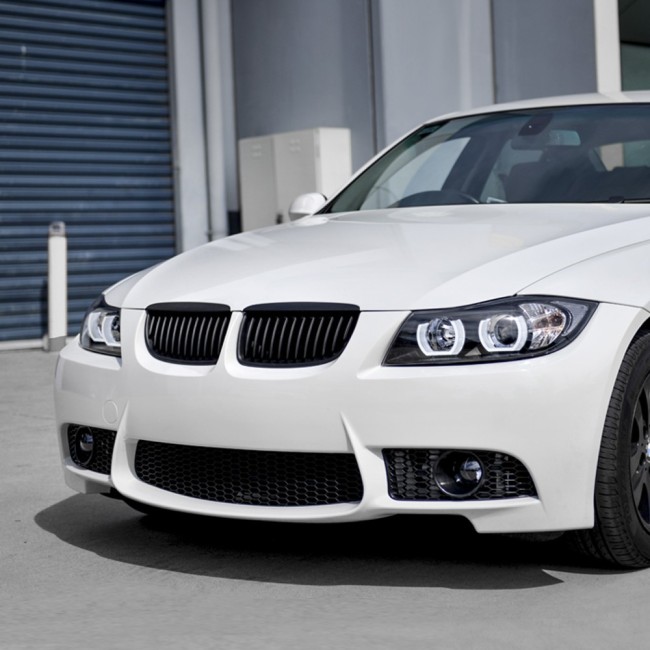 For BMW E90 / E91 Headlights set, DTM LED Angel Eyes, halogen