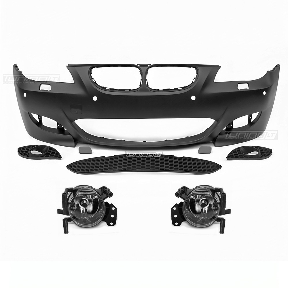For BMW E60 / E61 Front Bumper M5 style, M look, with fog lights