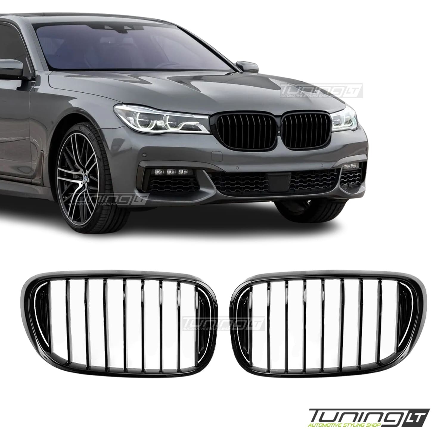 For BMW G11 / G12 Kidney Grille, glossy black