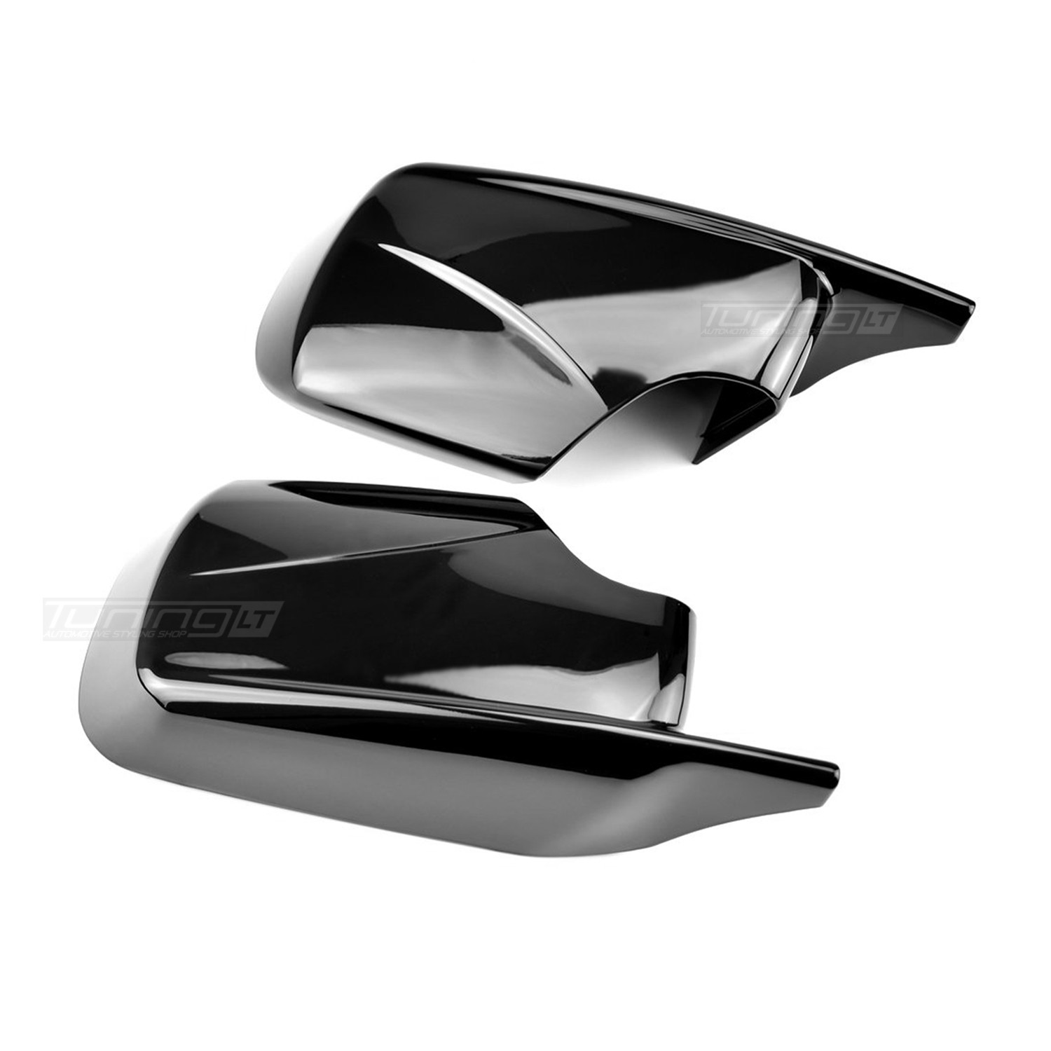 For BMW E39 Mirror Caps, M style Covers, glossy black