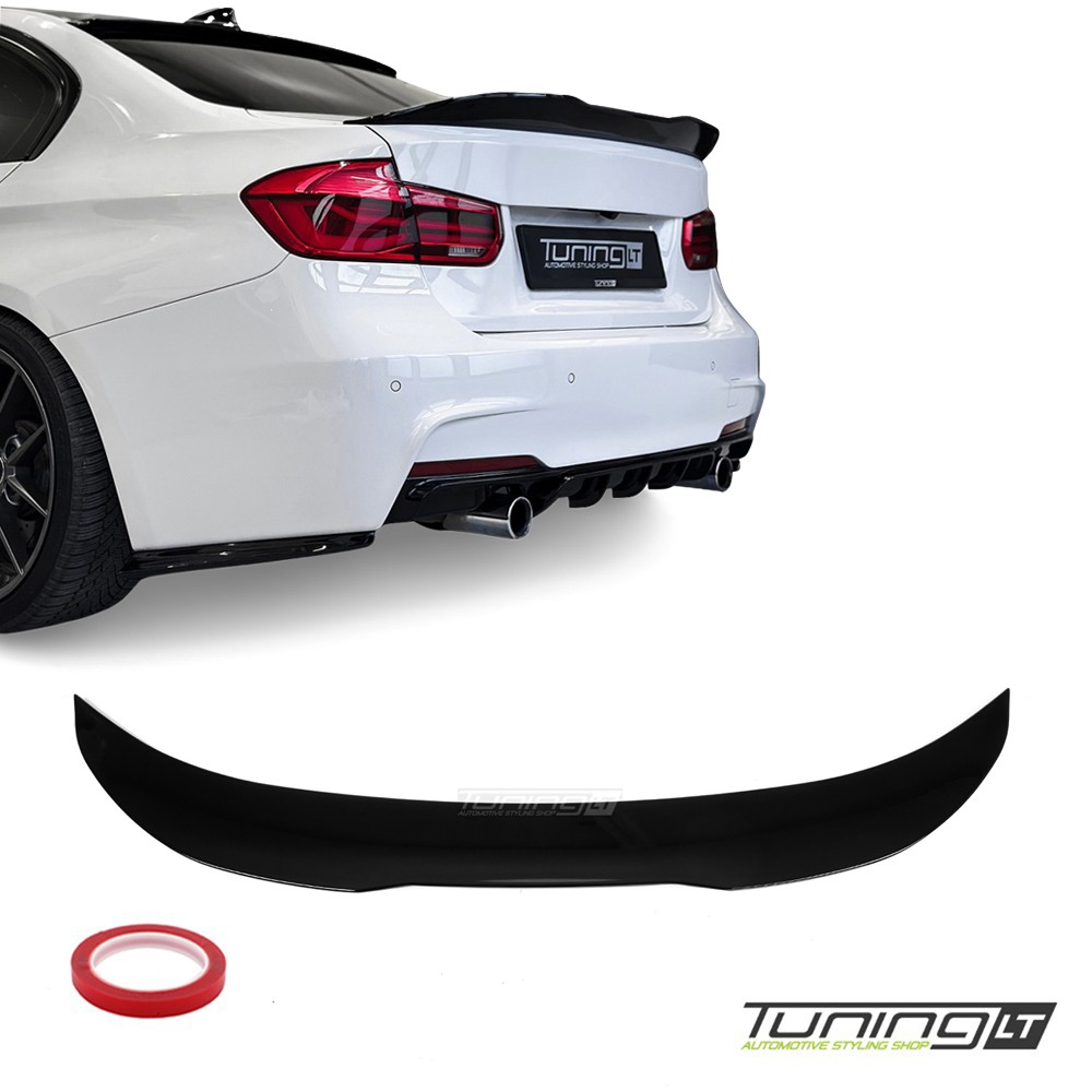 For BMW F30 F80 PSM design Boot Spoiler, glossy black