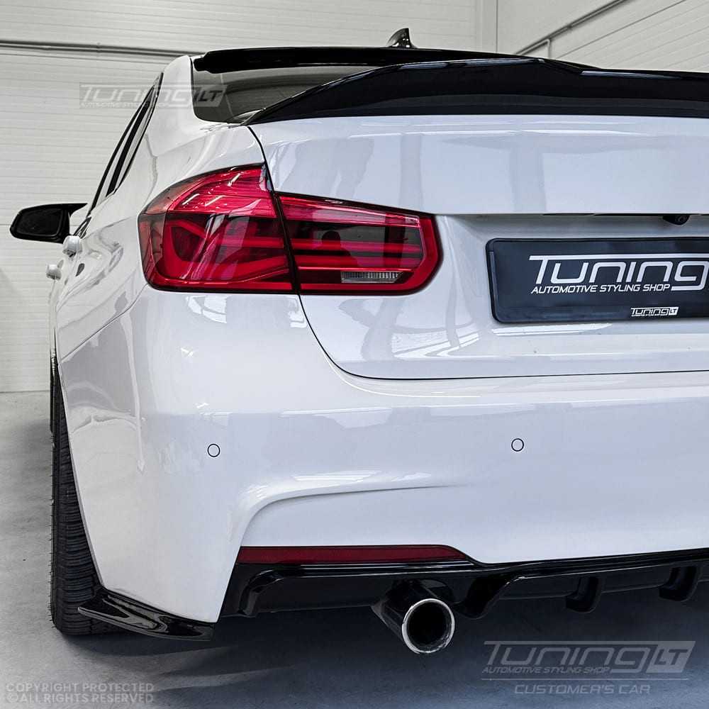 For BMW F30 F80 PSM design Boot Spoiler, glossy black