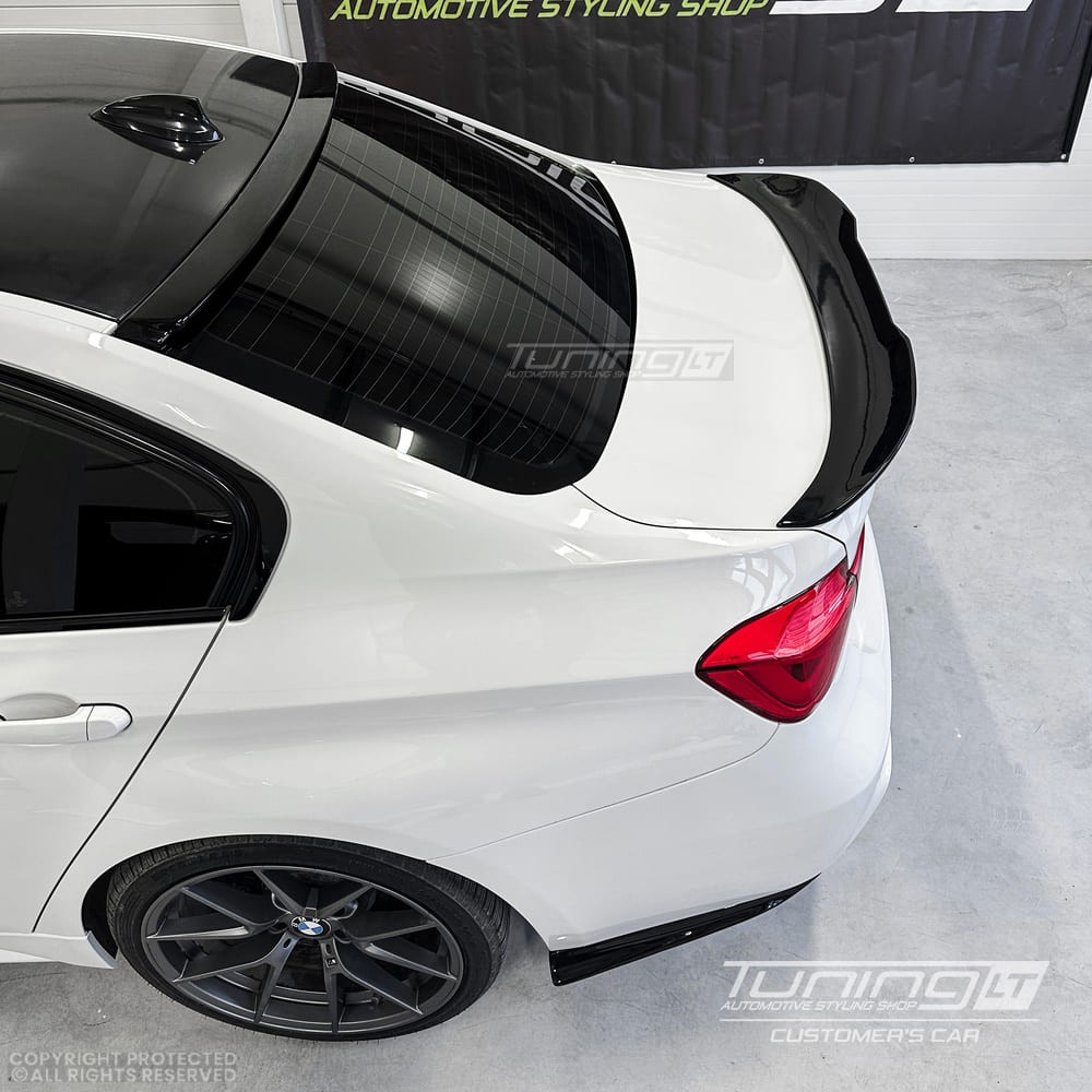 For BMW F30 F80 PSM design Boot Spoiler, glossy black
