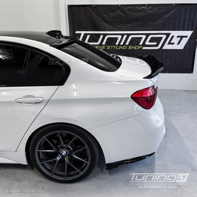 For BMW F30 F80 PSM design Boot Spoiler, glossy black