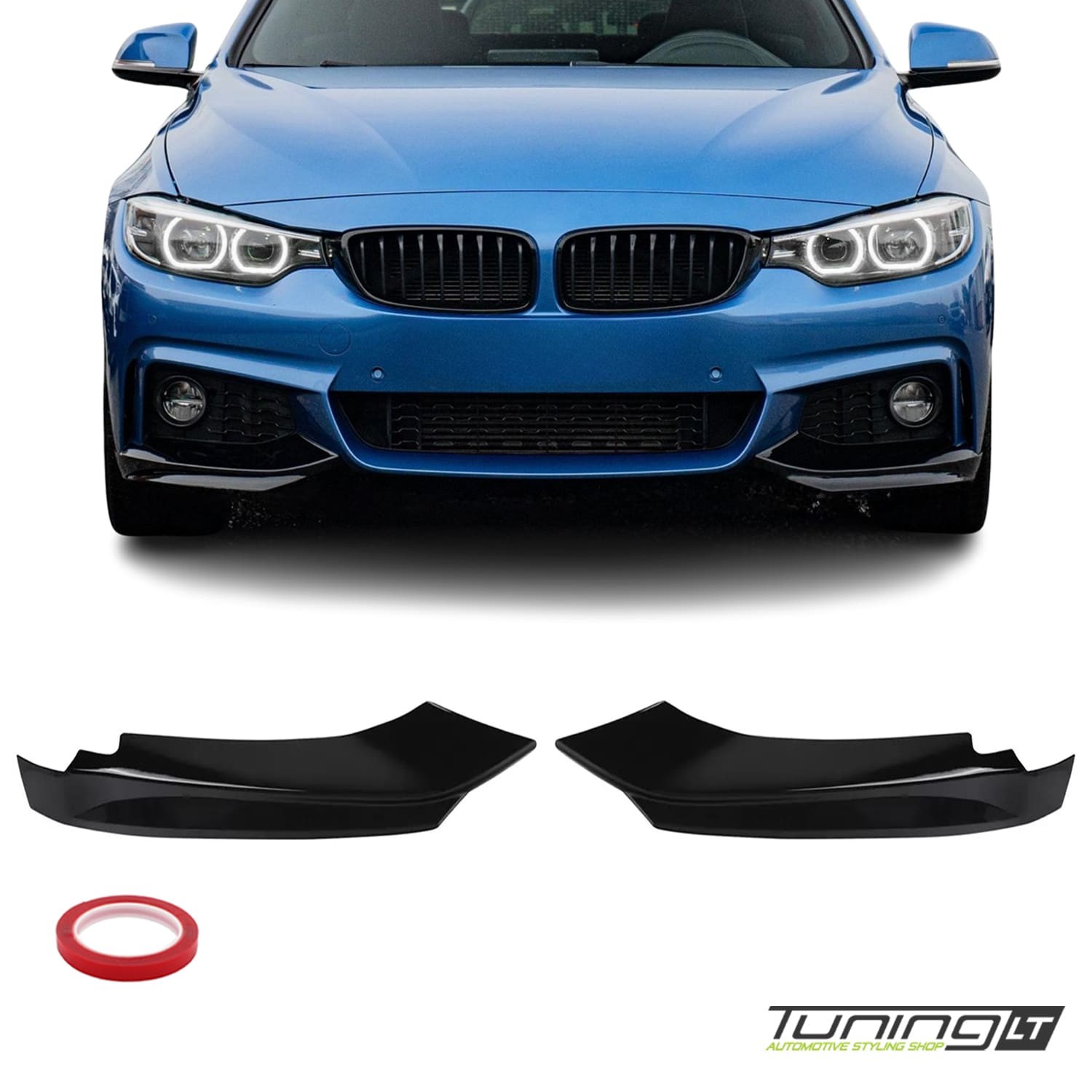 For BMW F32 F33 F36 Flaps / Splitters for Front M Sport Bumper
