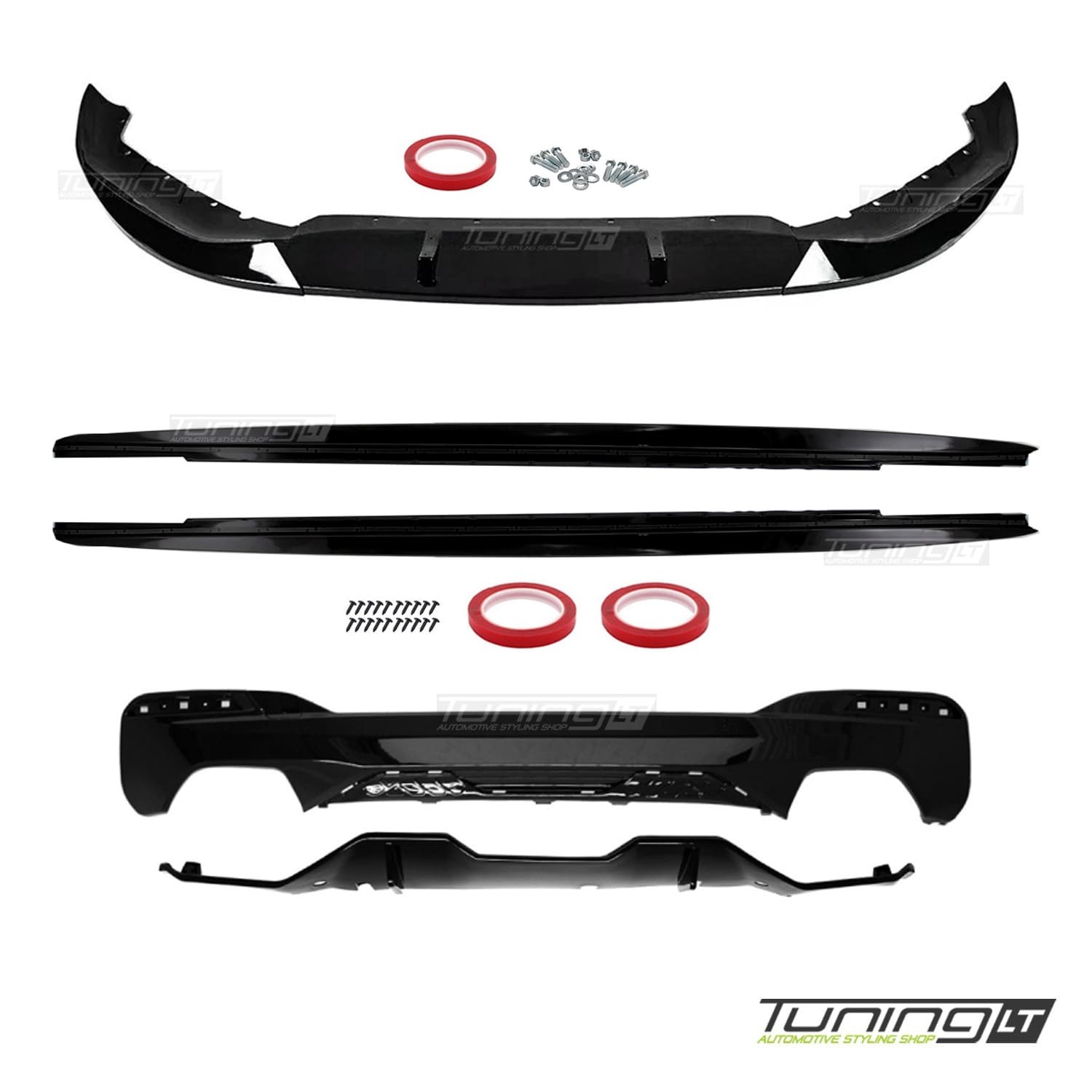 For BMW G30 / G31 LCI Performance Bodykit, Set, glossy black
